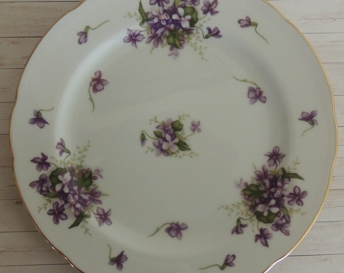 SPRING VIOLETS Occupied Japan Imported by Rossetti 10" Dinner Plate ...