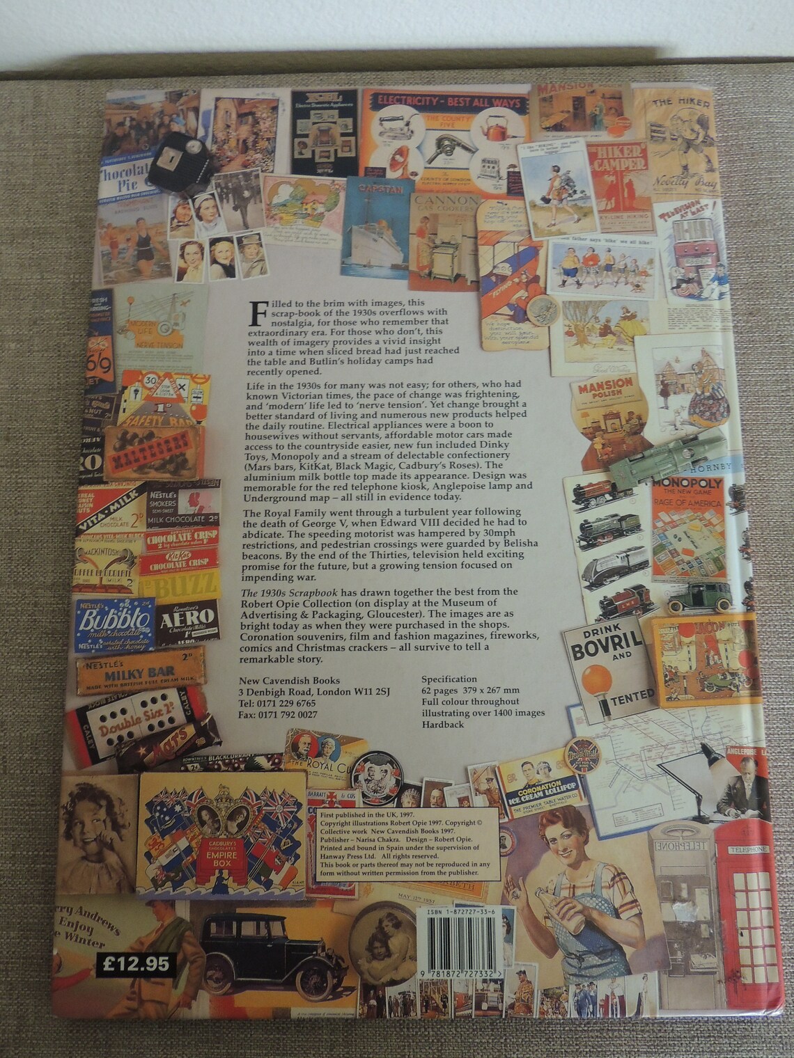 1930s SCRAPBOOK Ephemera Collection Compiled by Robert Opie, London ...