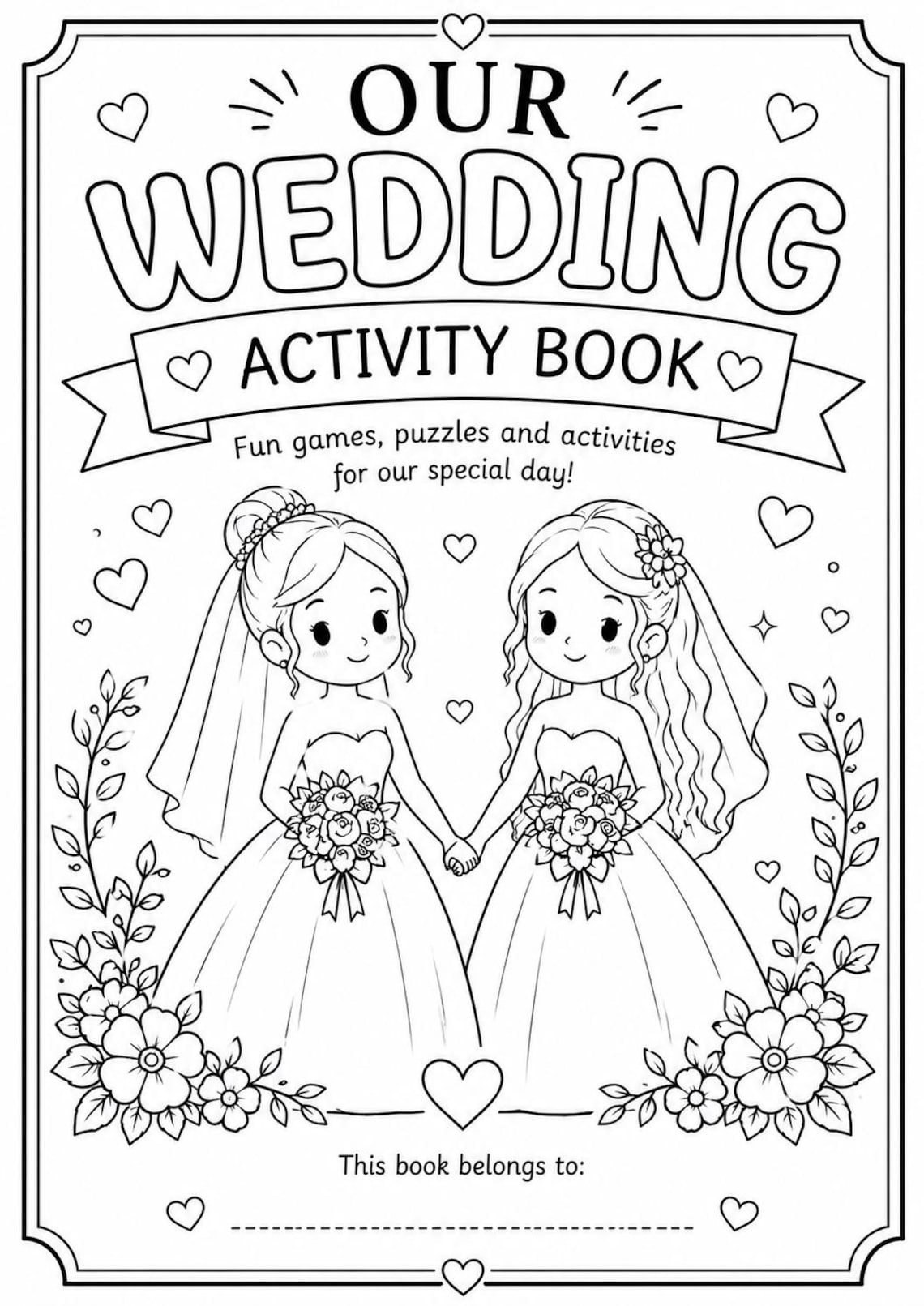 Wedding Activity Book for Kids – Printable Wedding Games Pack - Etsy