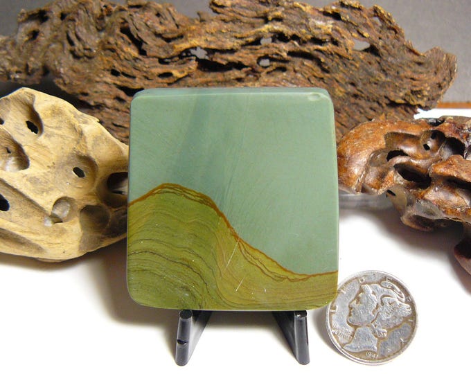 Lapidary Slab Craig Gulch Preformed Picture Jasper, 40 X (34-39) 8 Mm ...