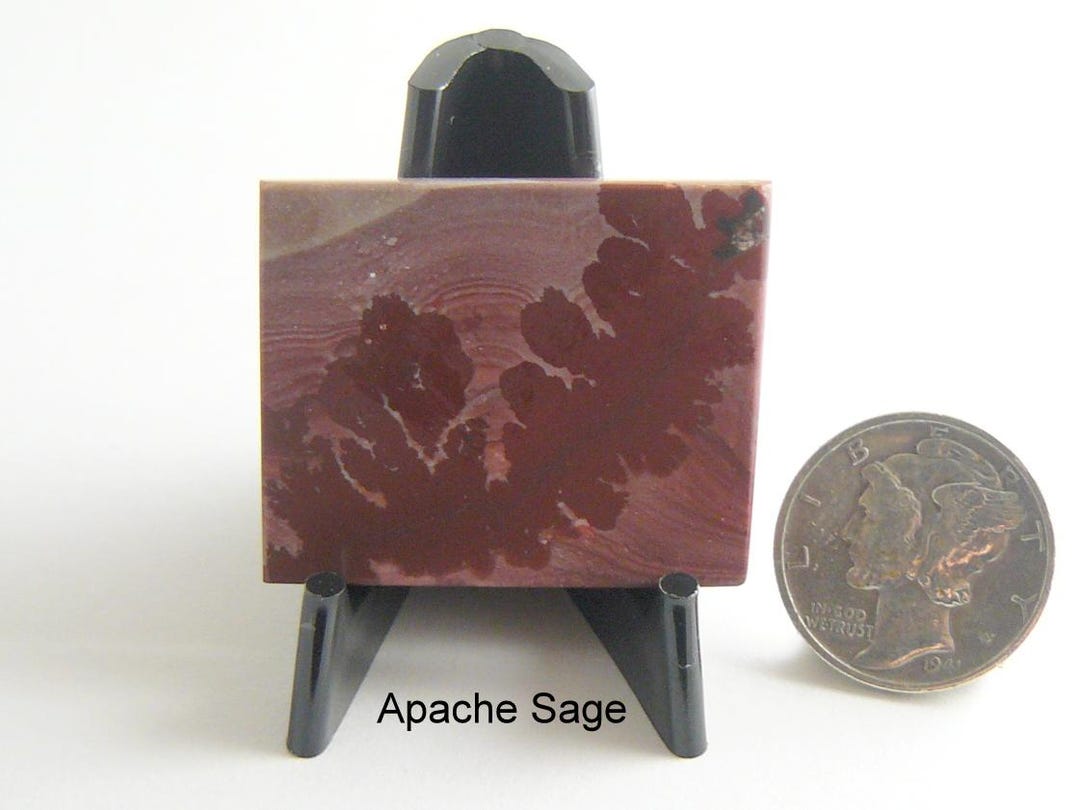 Lapidary Preformed Slab, Rare Apache Sage (rhyolite), Prefinished, (30 ...
