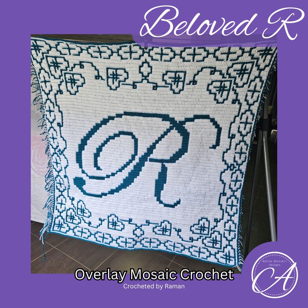 Beloved R Crochet Pattern: Interlocking (locked Filet Mesh / LFM) and ...