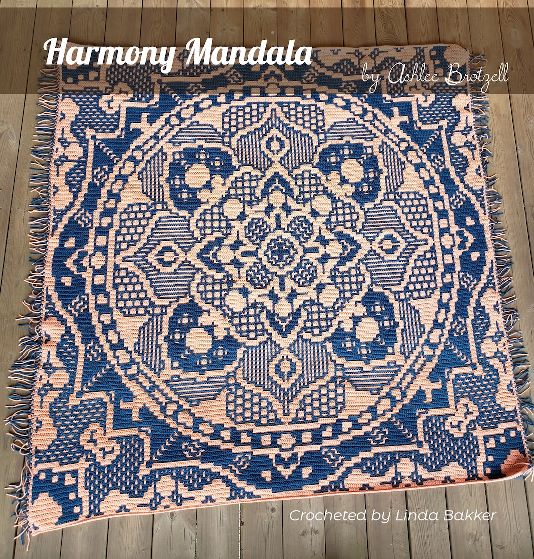 Harmony Mandala, Crochet Pattern: Interlocking & Mosaic Techniques ...