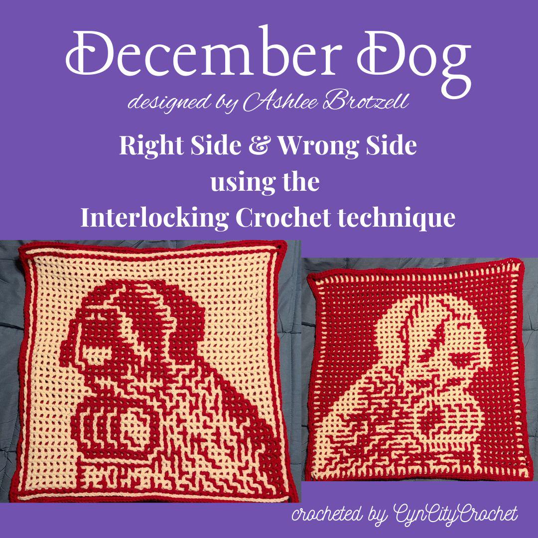 December Dog (st. Bernard) Crochet Pattern: Mosaic & Interlocking ...