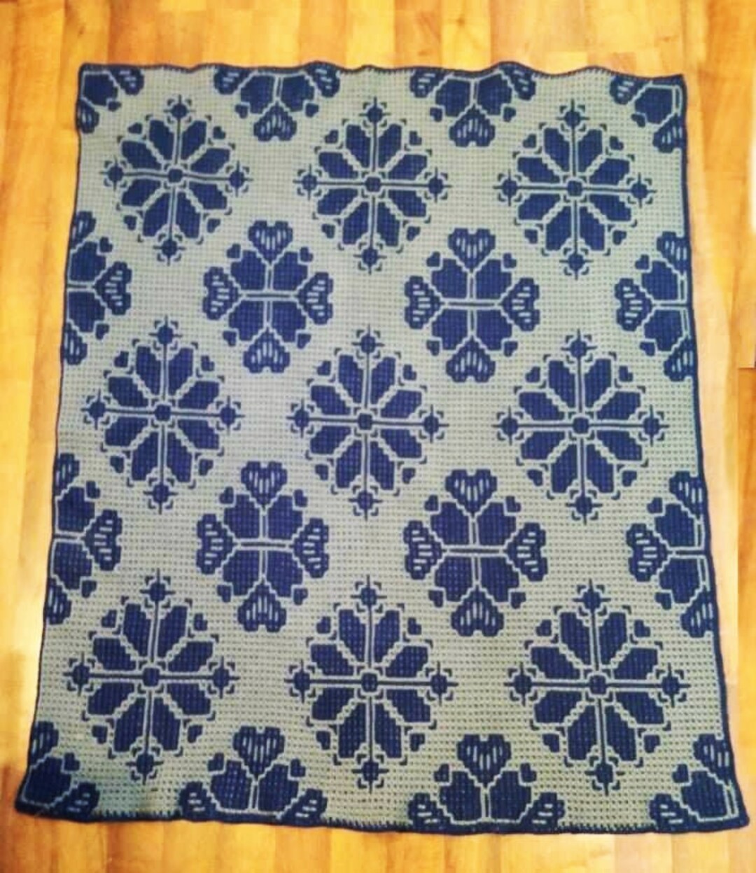 Nordic Squares Blanket Crochet Pattern: Mosaic & Interlocking ...