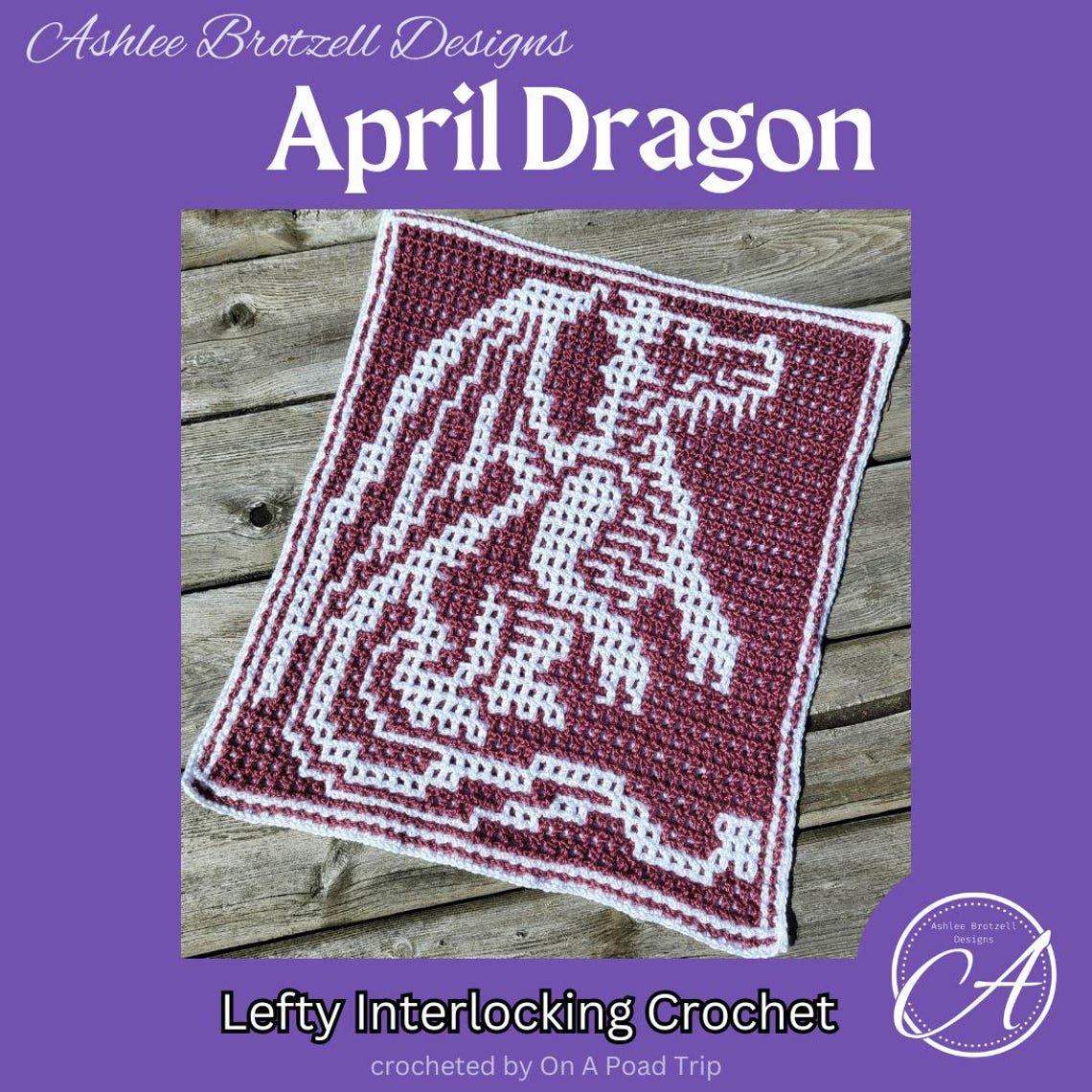 April Dragon Crochet Pattern: Mosaic & Interlocking Techniques (PDF ...