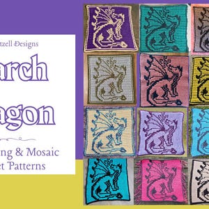 March Dragon Crochet Pattern: Mosaic & Interlocking Techniques (PDF ...