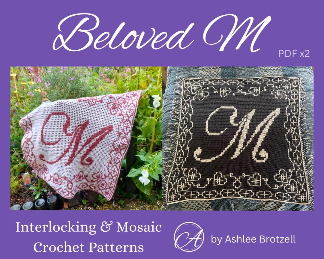Beloved M Crochet Pattern: Interlocking (locked Filet Mesh / LFM) and ...