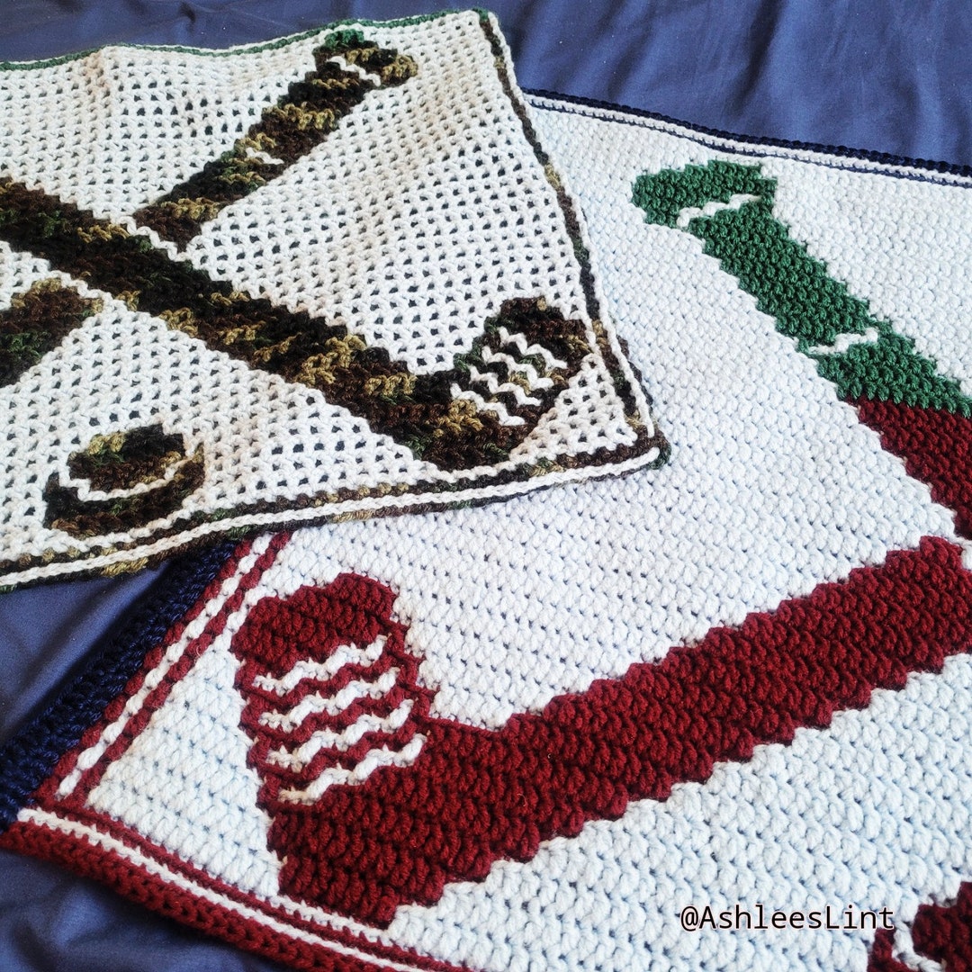 Hockey Sticks, Crochet Pattern: Interlocking & Mosaic Techniques (PDF ...