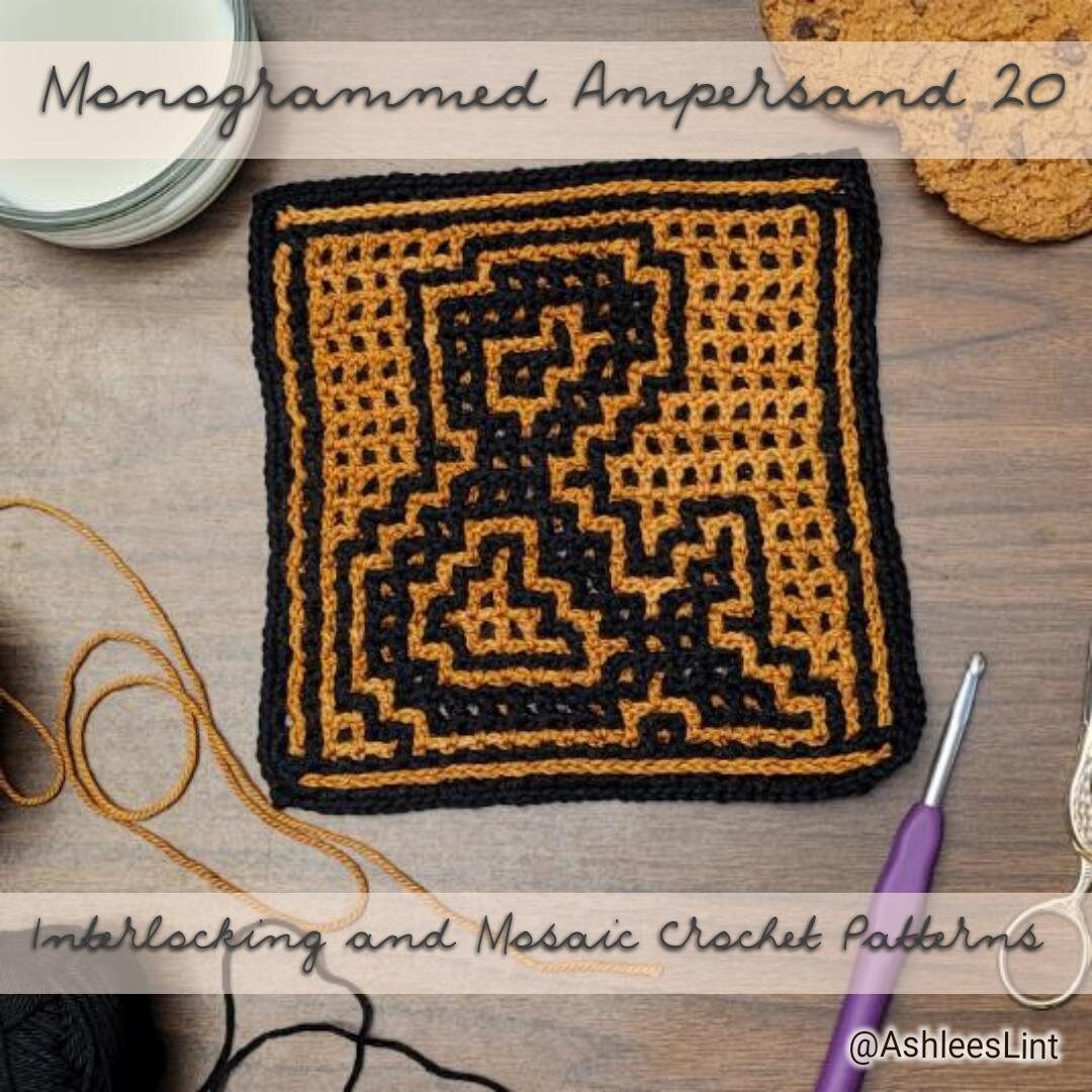 Small Monogrammed Alphabet Ebook, Crochet Pattern Bundle: Interlocking ...