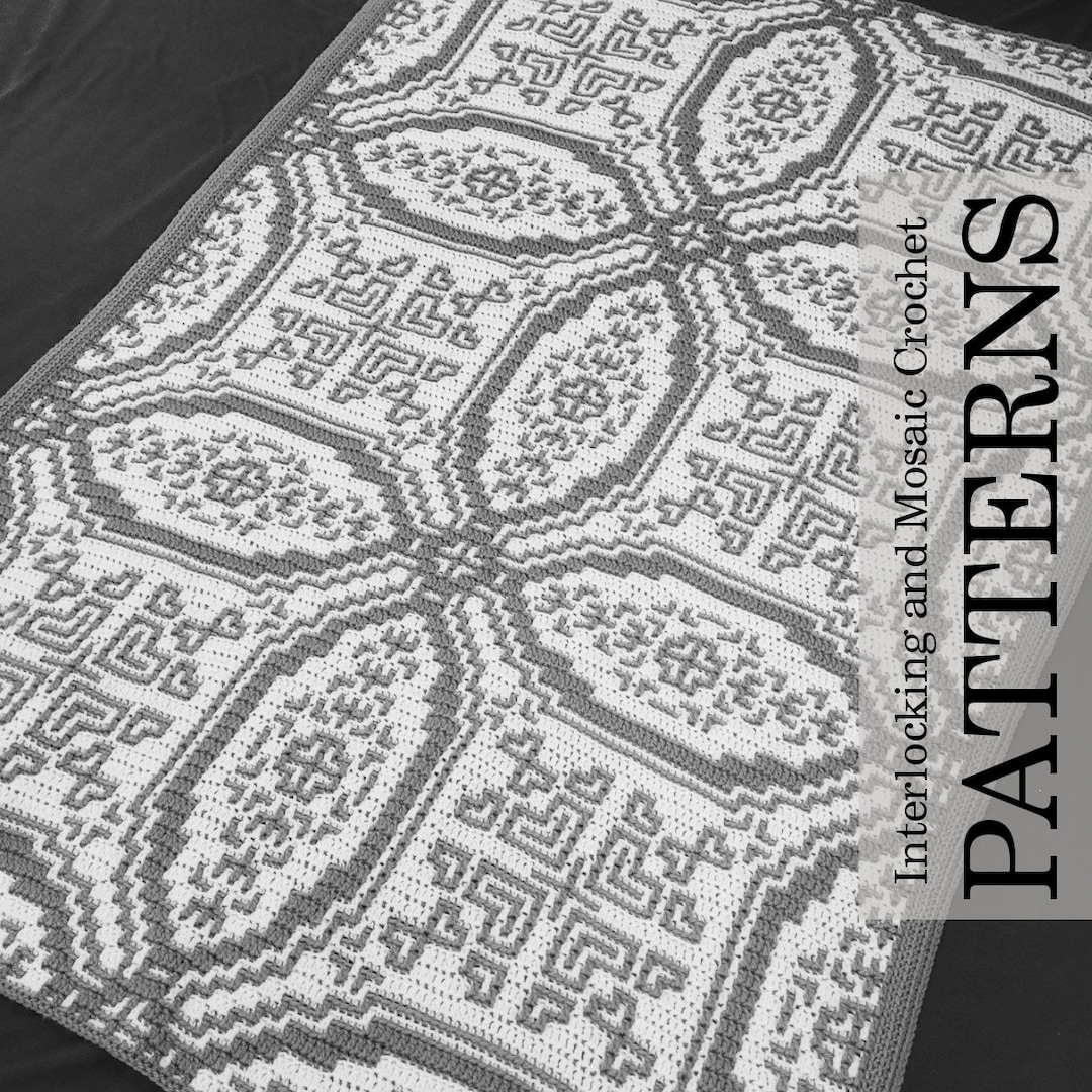 Double Wedding Rings, Crochet Pattern: Interlocking & Mosaic Techniques ...