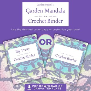 Crochet Binder: Editable & Printable Organizer Bundle Using Garden ...