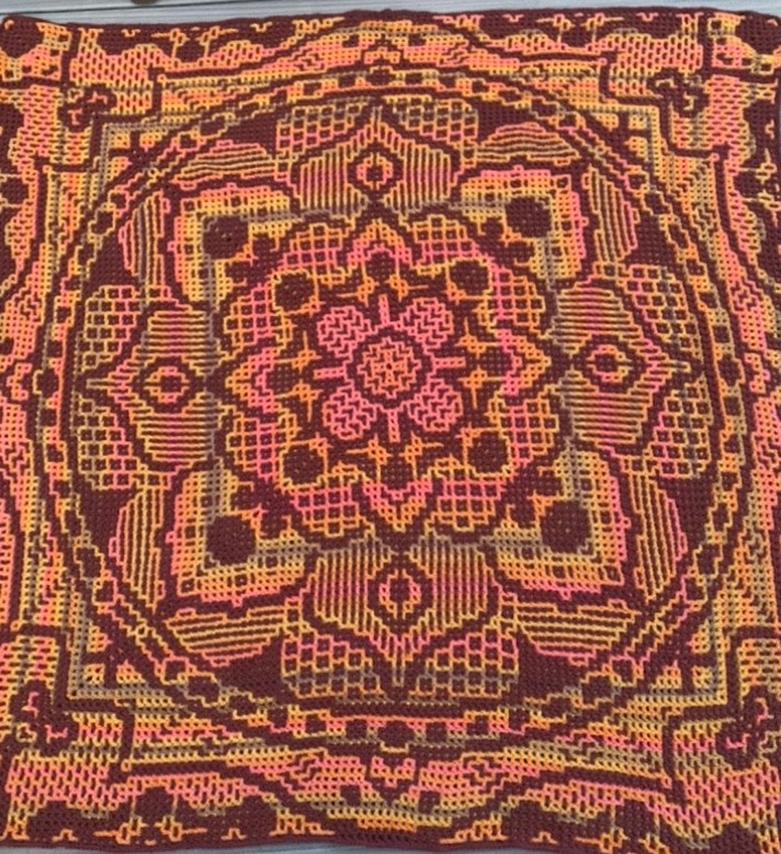 Harmony Mandala, Crochet Pattern: Interlocking & Mosaic Techniques ...