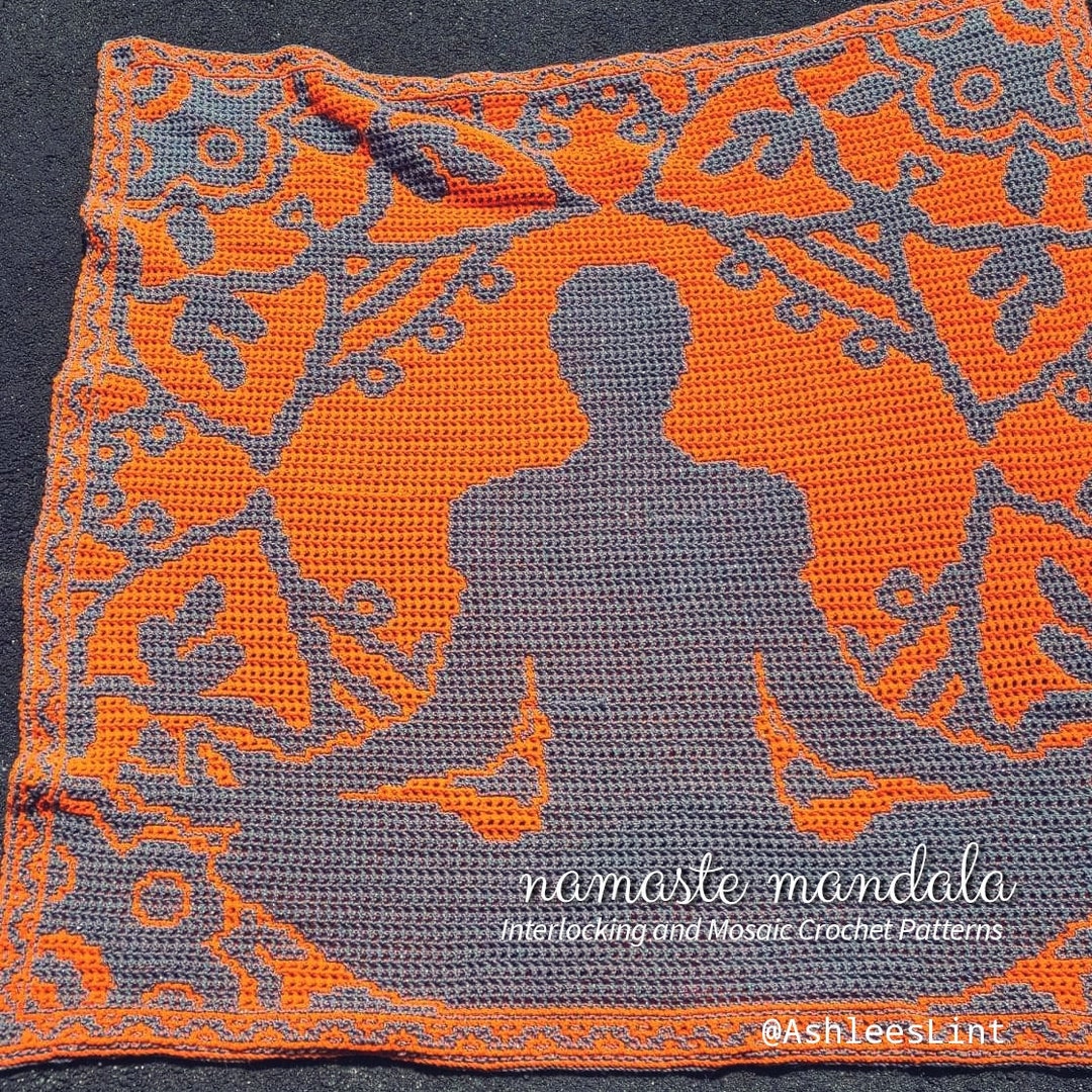 Namaste Mandala Crochet Pattern: Interlocking & Mosaic Techniques (PDF ...