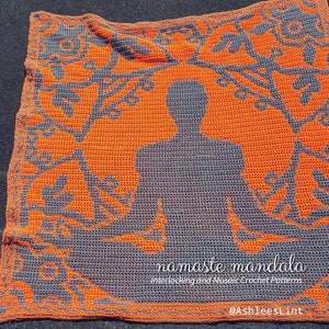 Namaste Mandala Crochet Pattern: Interlocking & Mosaic Techniques (PDF ...
