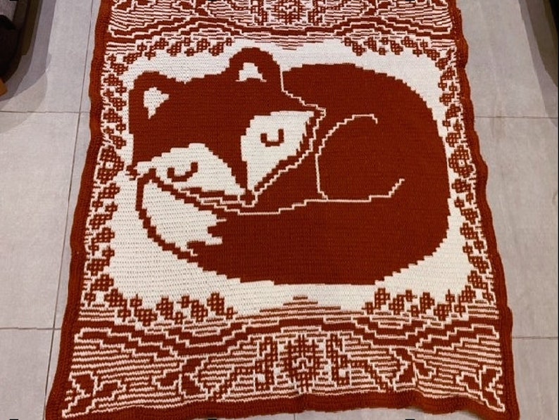 Prairie Meadow Fox, Crochet Pattern: Interlocking & Mosaic Techniques ...