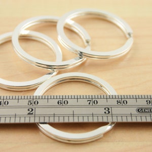 10 - Large Split Rings for Key Ring and Key Chains - Round, Heavy Duty ...