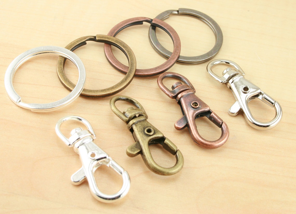 Sampler 5 Key Ring Clips Standard Style DIY 4 Color - Etsy