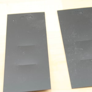 Blank Black Display Cards for Bookmarks, Book Mark Hang Card. Peggable ...