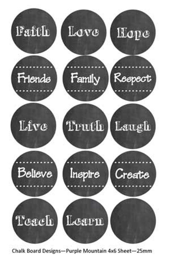 Items similar to Chalkboard Graphics Inspirational Quotes Instant ...