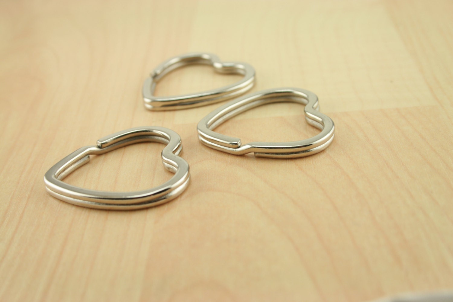 Large HEART Split Rings for Key Ring and Key Chains Heavy - Etsy