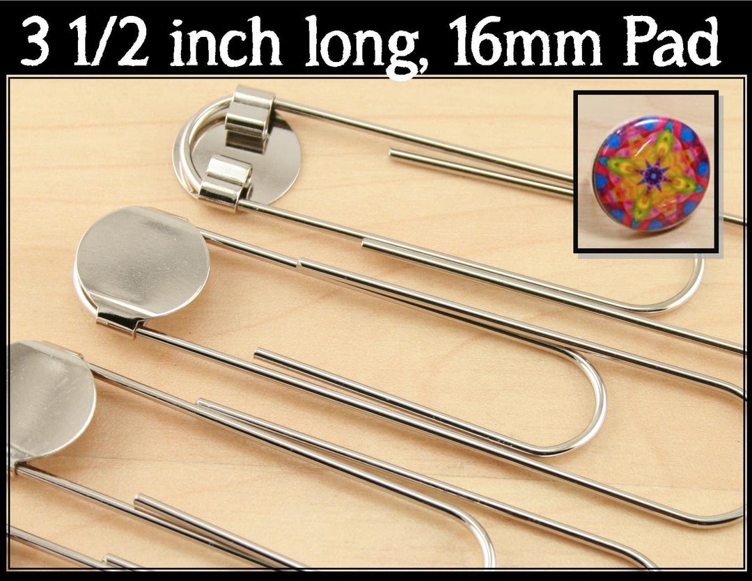 BULK 100 DIY Jumbo Paper Clip Bookmarks. 3 1/2 Inch in Length. 16mm ...