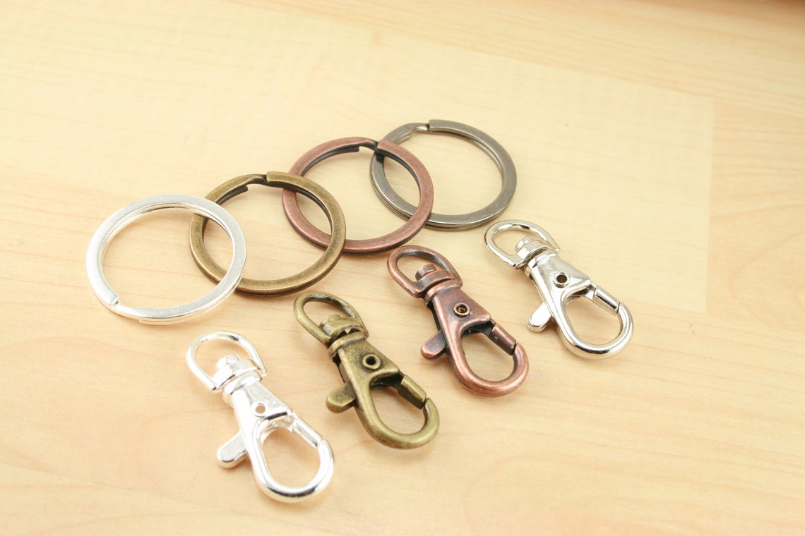 Sampler 5 Key Ring Clips Standard Style DIY 4 Color - Etsy