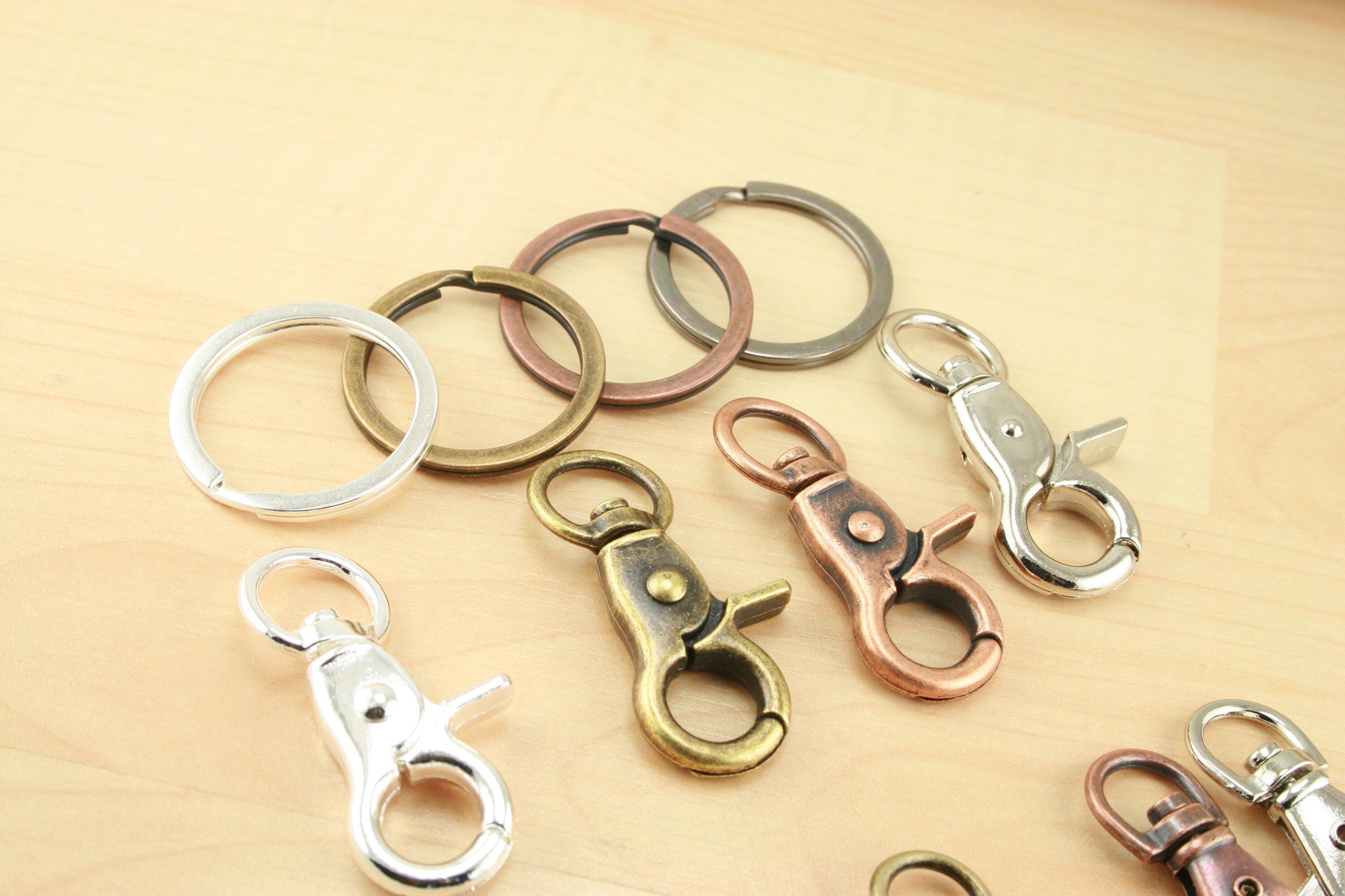 Bulk 200 The Masculine Key Ring Clips 4 Color - Etsy.de