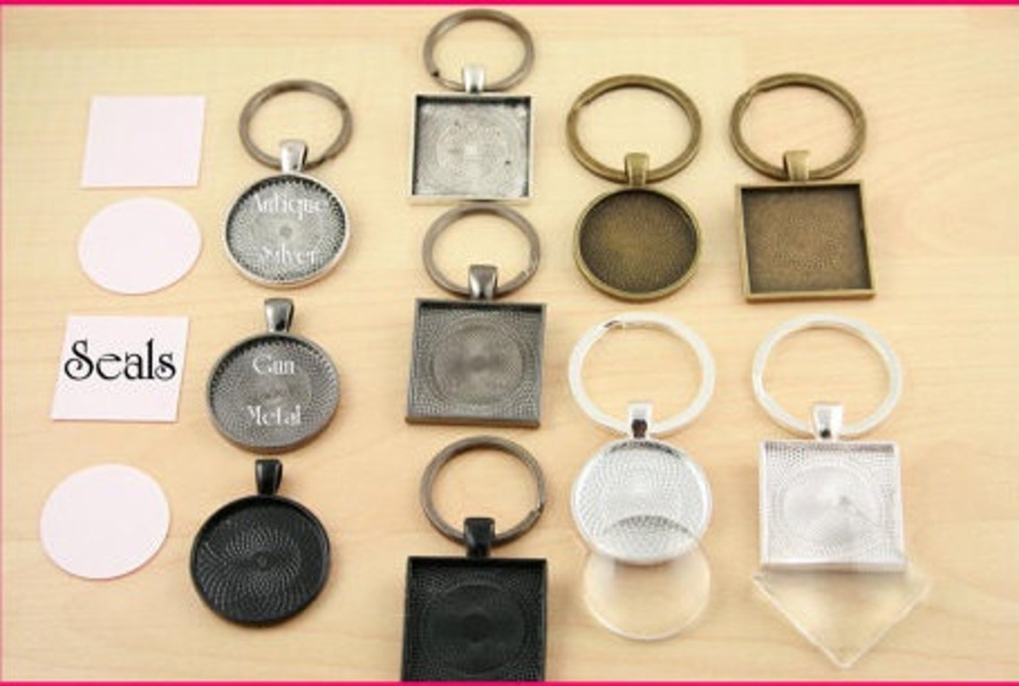 10 FREE Seals-key Ring Kit jewelry Craft Kit-diy 10 Optional - Etsy