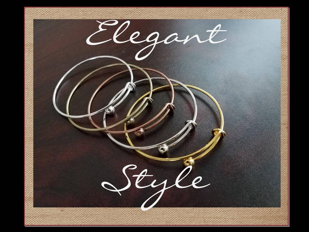 Wrap KNOB STYLE, Elegant Ball End Bangles-silver, Gold, Copper ...
