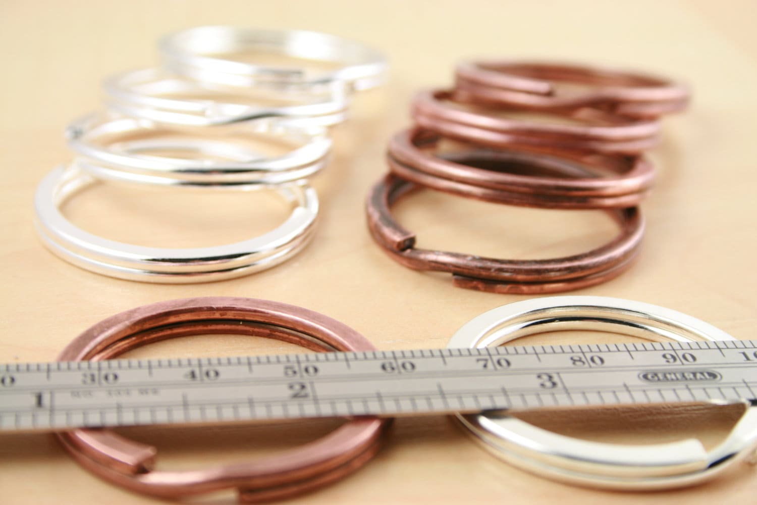 10 Extra Large Split Rings for Key Ring and Key Chains | Etsy