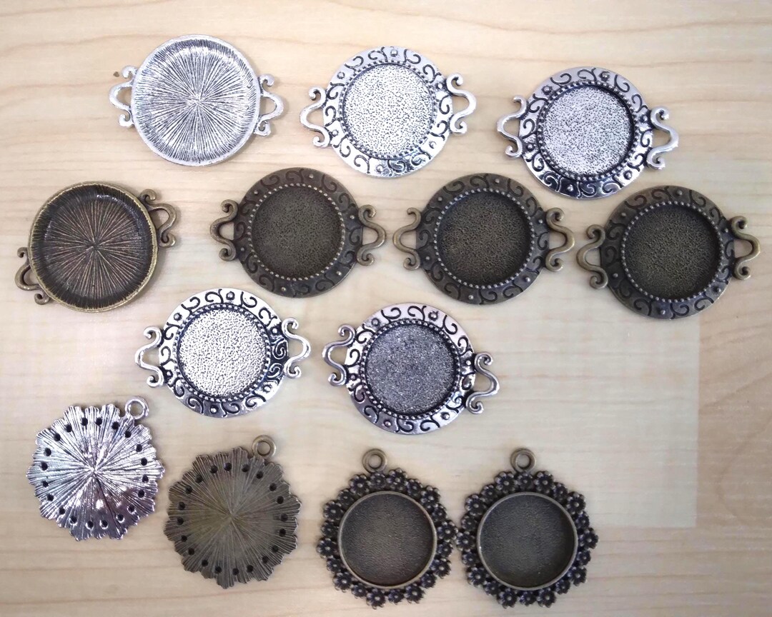 20mm Sampler Assortment as Shown. for DIY Bezel Earring Charm Drops ...