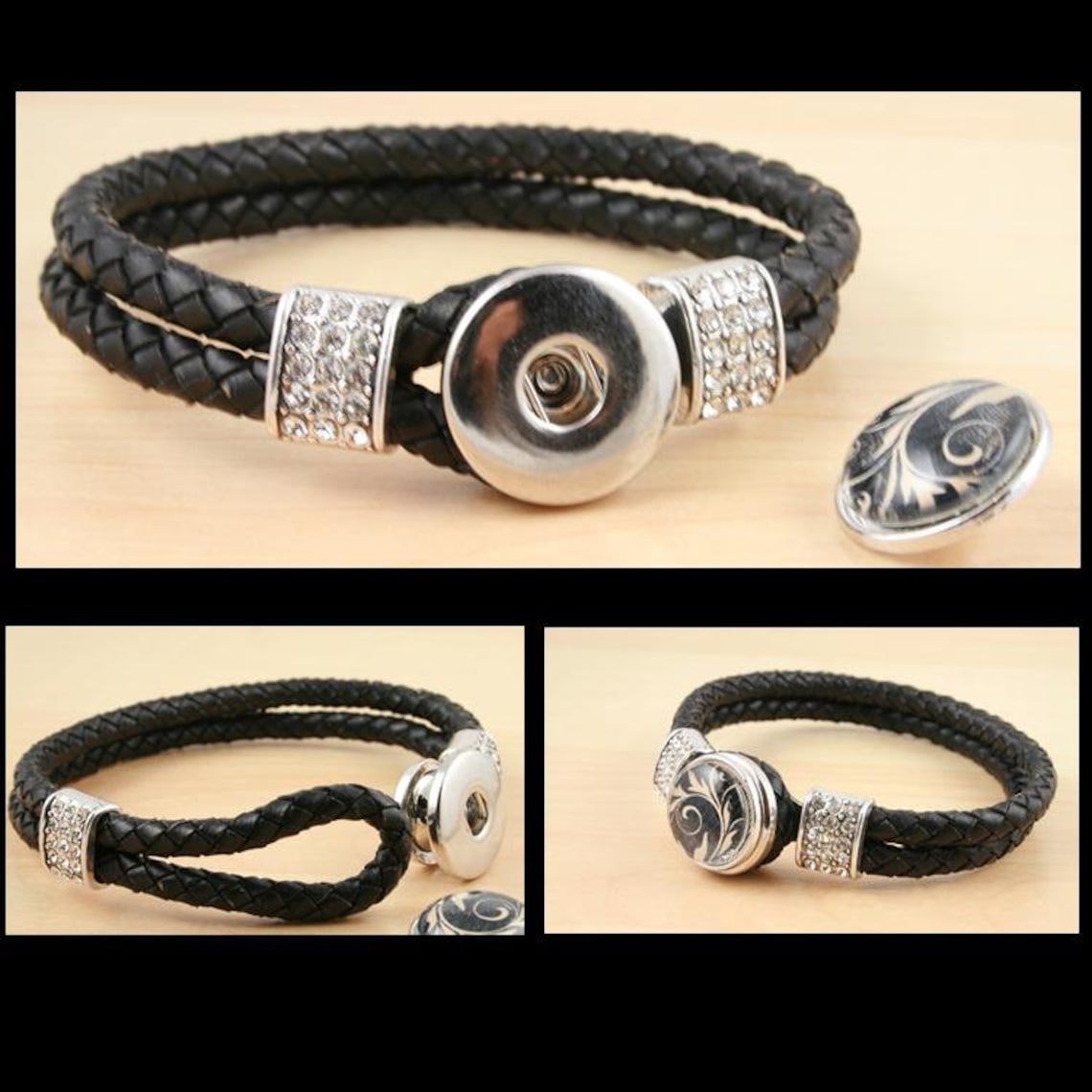 50 DEEP WELL Snap Top One Piece 16mm Bezel Trays Snap Top | Etsy