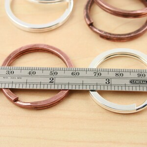 20 - Extra Large Split Rings for Key Ring and Key Chains - Round, Heavy ...