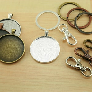 10 Key Ring Making DIY Kit. XL Split Ring 10 Standard Swivel - Etsy