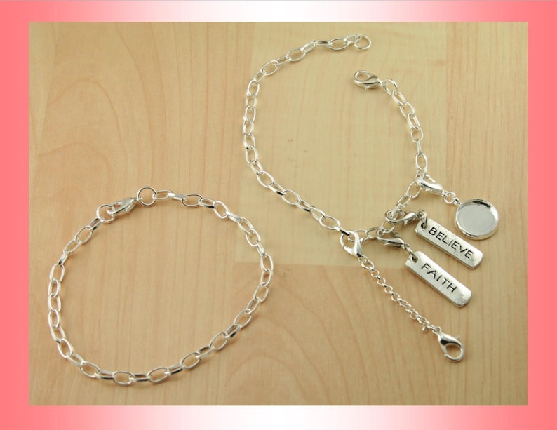 Adjustable Silver Chain Bracelet, Silver Bracelet, up to Approx 8 Inch ...