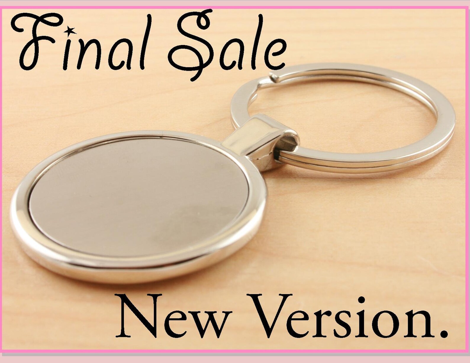 20 Blank 30mm Key Chain Blanks Shiny Silver Bezels Settings - Etsy