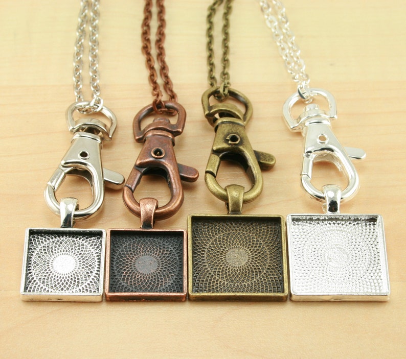 10 - Swivel Clip Trendy Necklace DIY Sets - Choose 24 Inch Necklace ...