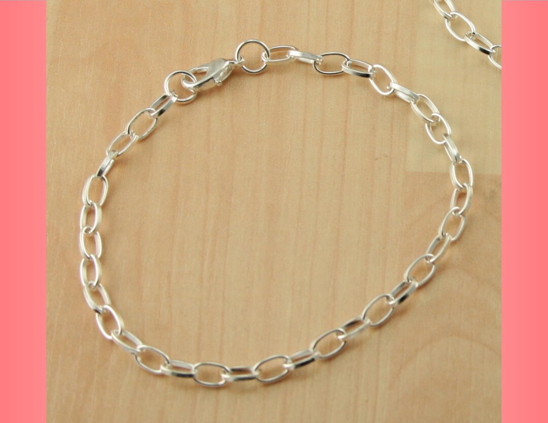 Adjustable Silver Chain Bracelet, Silver Bracelet, up to Approx 8 Inch ...