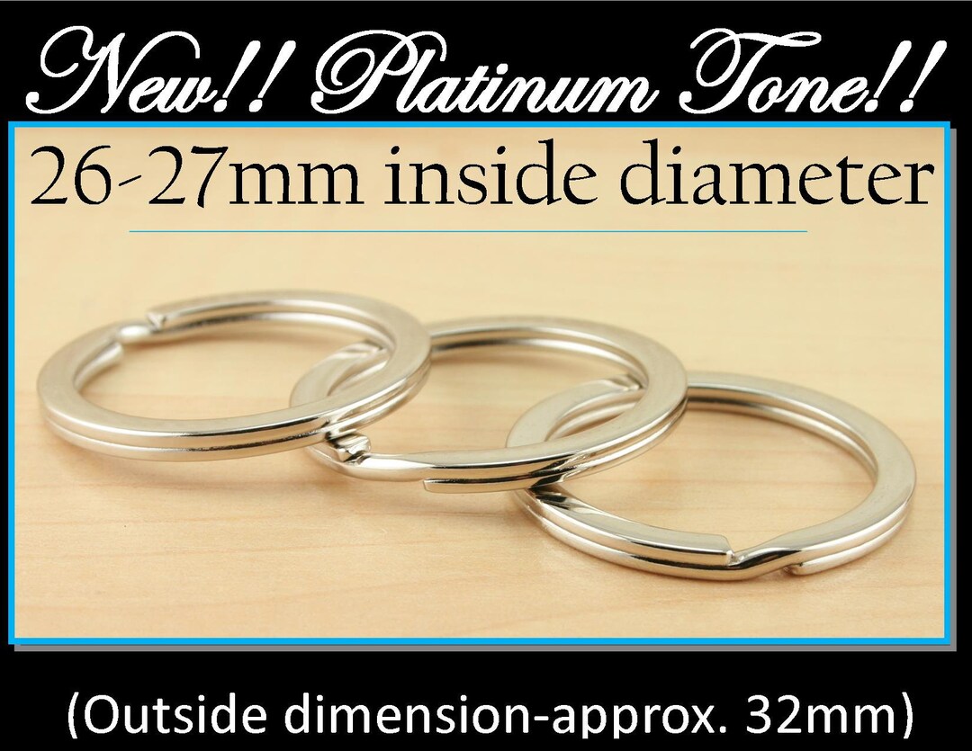 SALE 50 - Nearly Xlarge Split Rings for Key Ring, Zipper Pulls, Dog ...