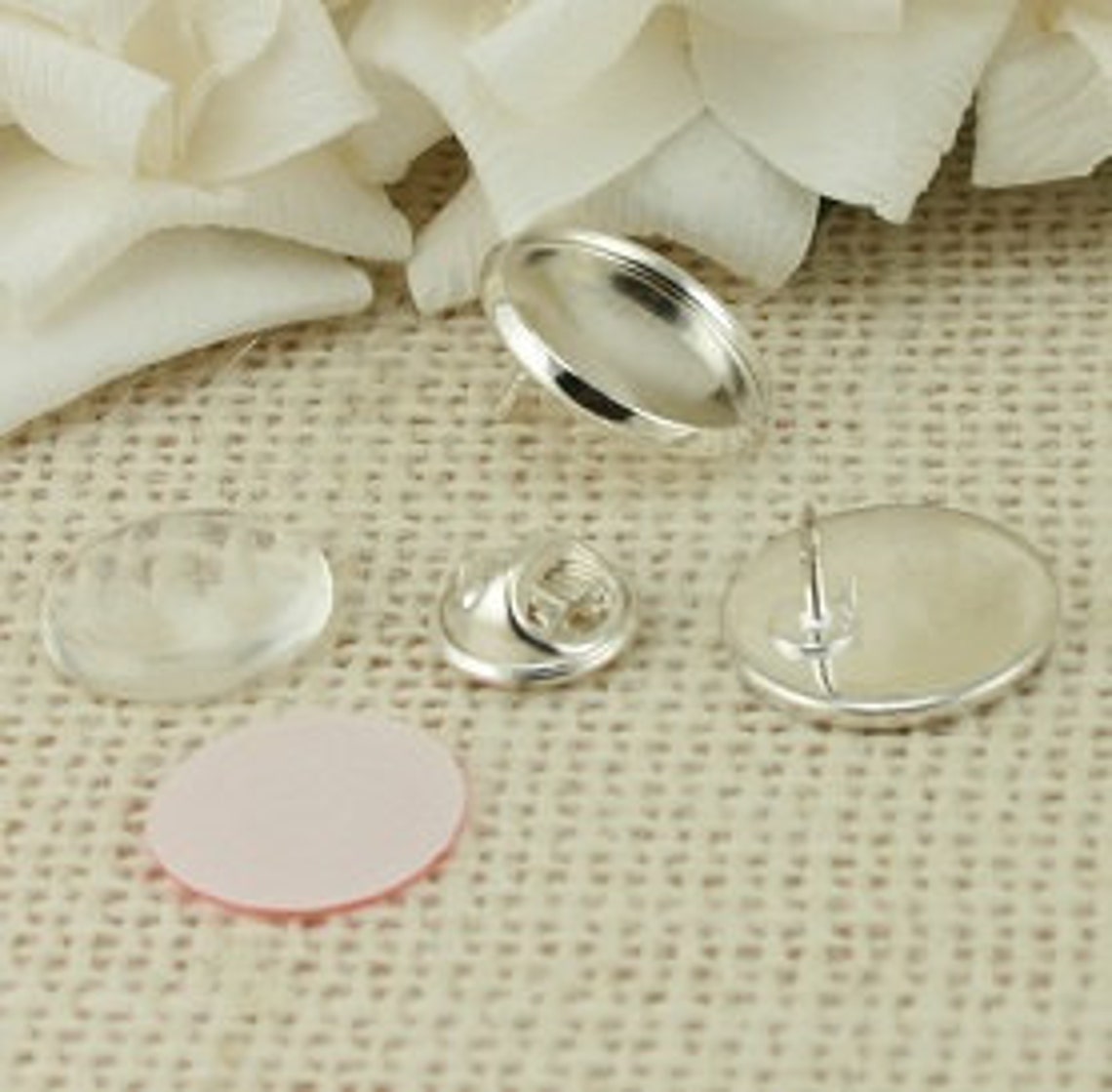 24 STAINLESS Steel Tone Tie Tack Brooch Pin 16mm 18mm or 20mm - Etsy