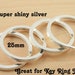 10 - Large Split Rings for Key Ring and Key Chains - Round, Heavy Duty ...