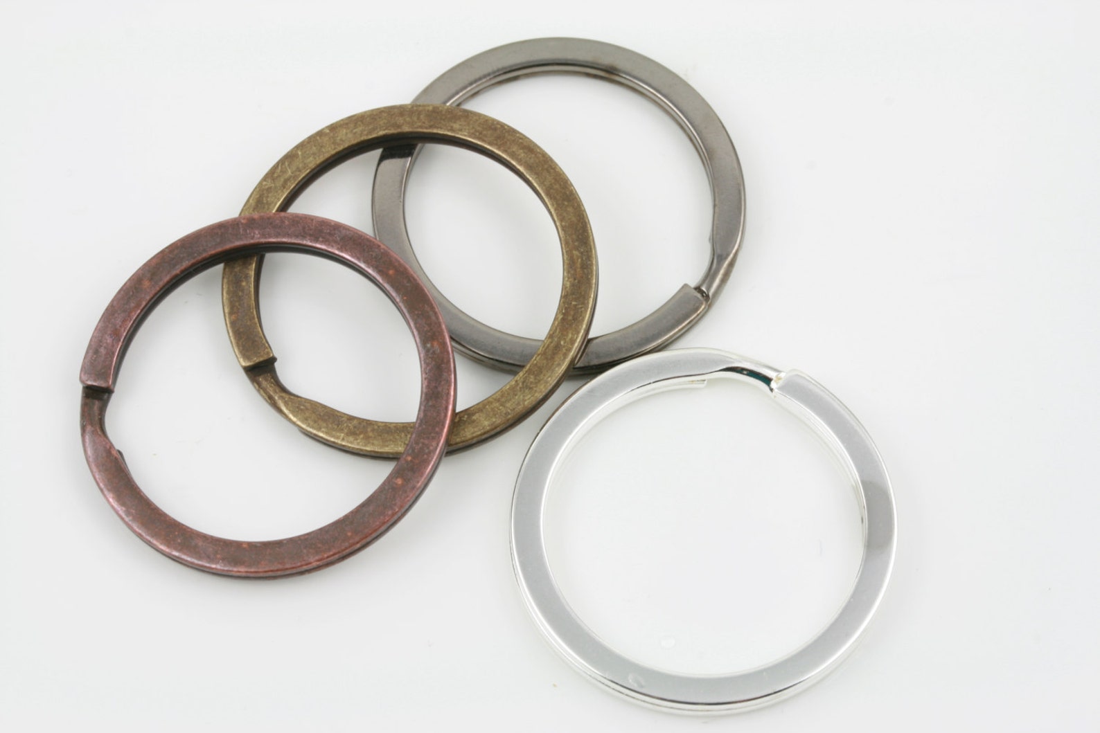 10 Large Split Rings for Key Ring and Key Chains Round - Etsy