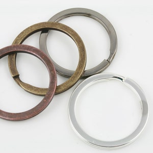 10 - Large Split Rings for Key Ring and Key Chains - Round, Heavy Duty ...