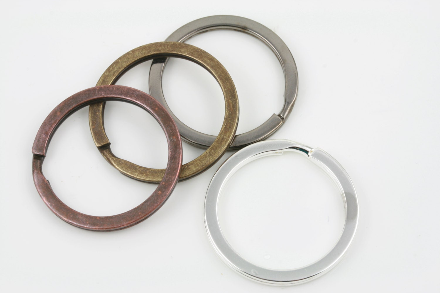 10 Large Split Rings for Key Ring and Key Chains Round - Etsy