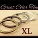 20 - Extra Large Split Rings for Key Ring - Round, Sturdy, 28-30mm ...