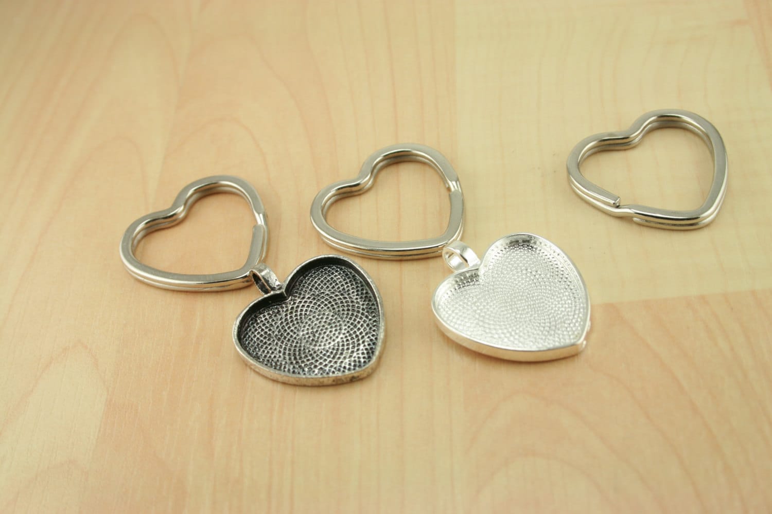 Large HEART Split Rings for Key Ring and Key Chains Heavy - Etsy