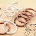 10 - Extra Large Split Rings for Key Ring and Key Chains - Round, Heavy ...