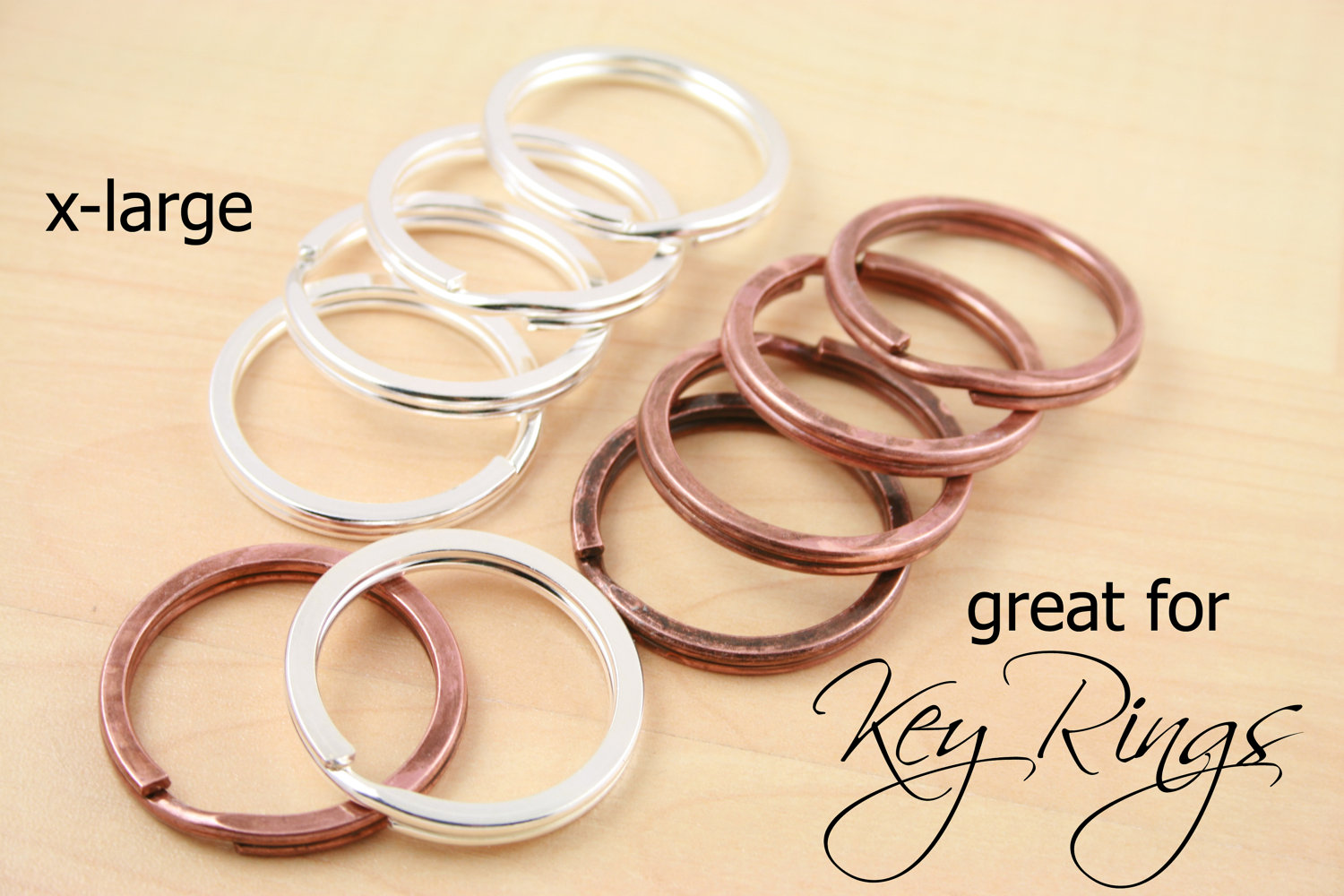 10 Extra Large Split Rings for Key Ring and Key Chains - Etsy