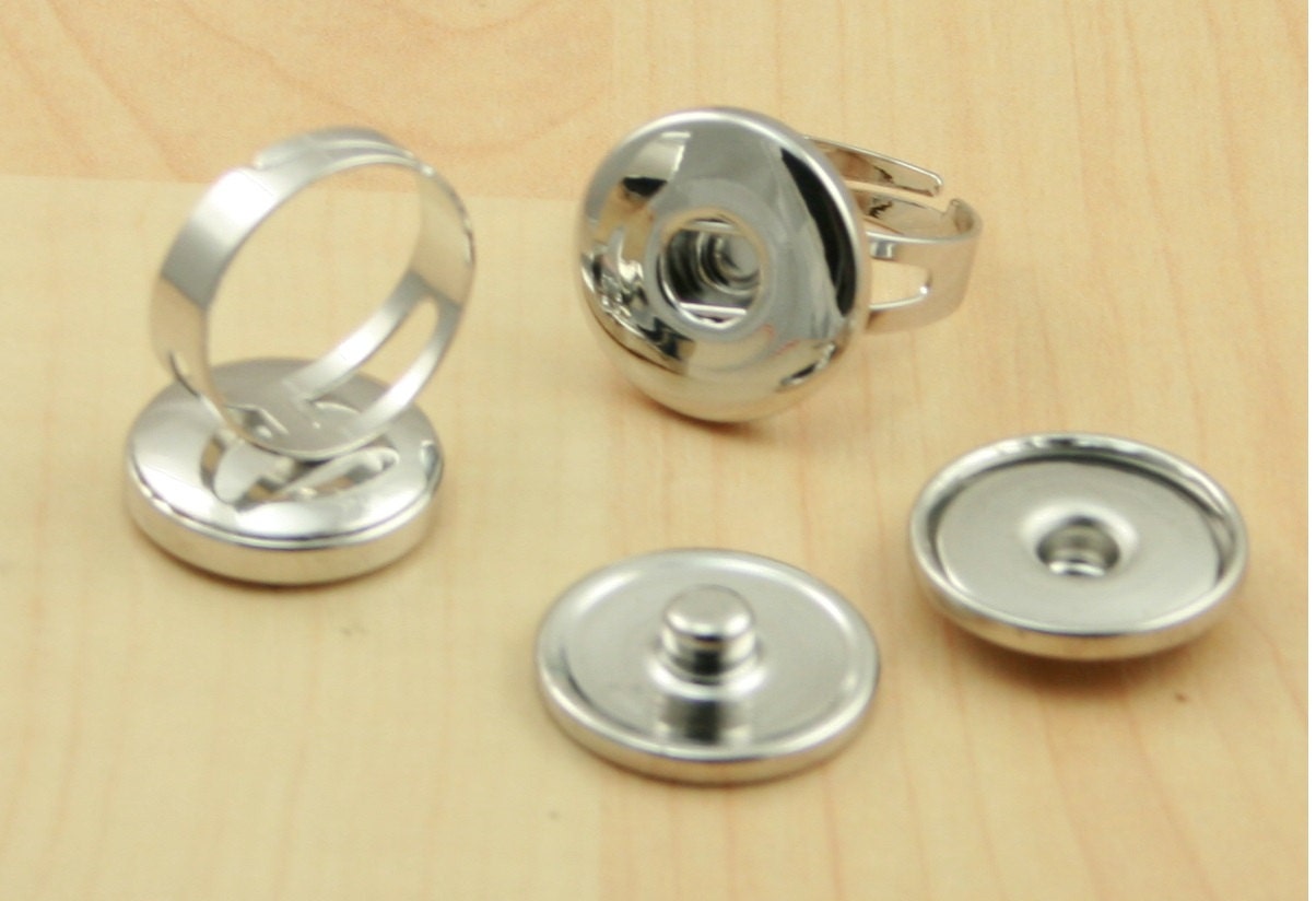 40% off adjustable Ring Base DIY SNAP Bezel Base. Works With - Etsy